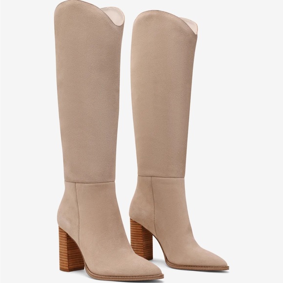 Steve Madden | Shoes | Steve Madden Bixby Tall Suede Boot In Sand Point ...